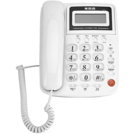 Corded Phone with Speakerphone, Line Powered and Backlit Display ...