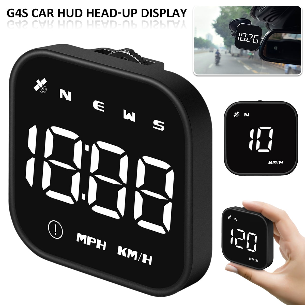 Evjurcn 2.2inch Head Up Display Car Universal G4S Digital GPS ...