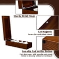 Business Card Holder 2.2 x 3.5 Inch Index Card Holder Wood Desktop File ...