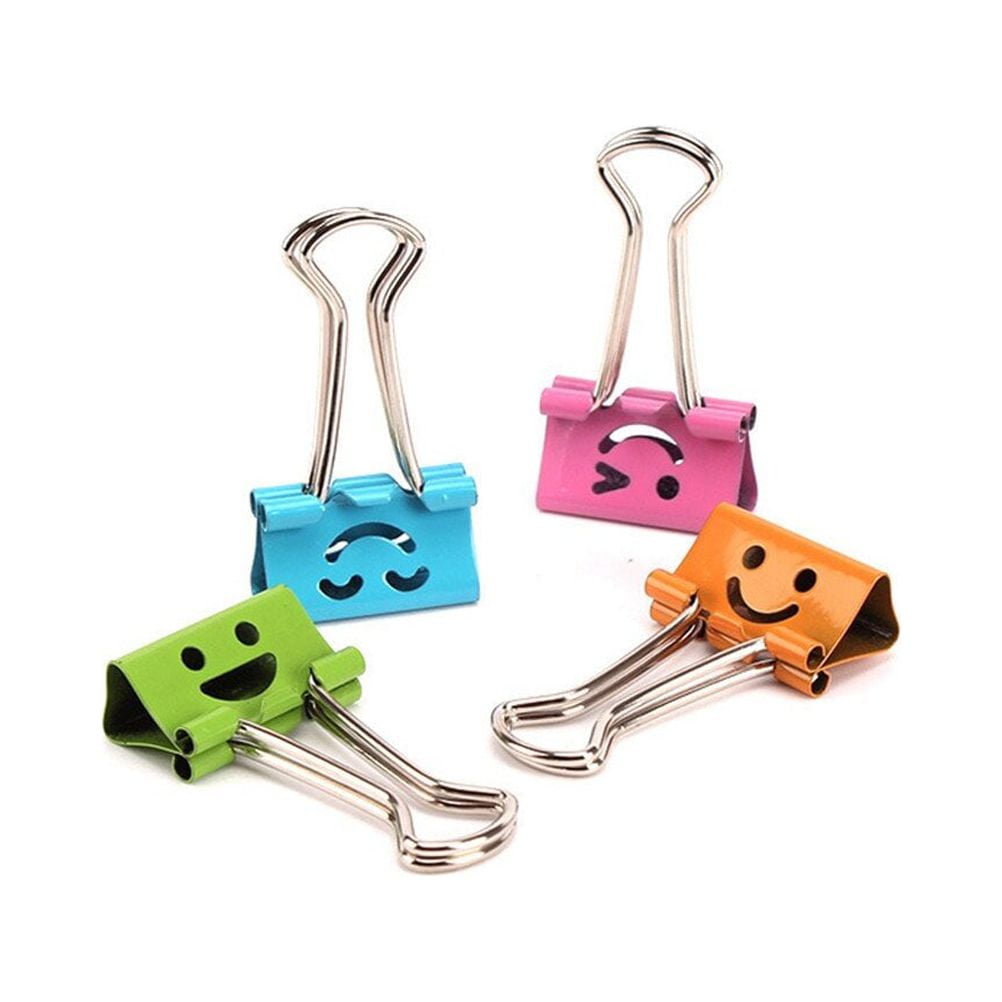 Click here for Milisten 40pcs Binder Clips Smile Face File Paper... prices