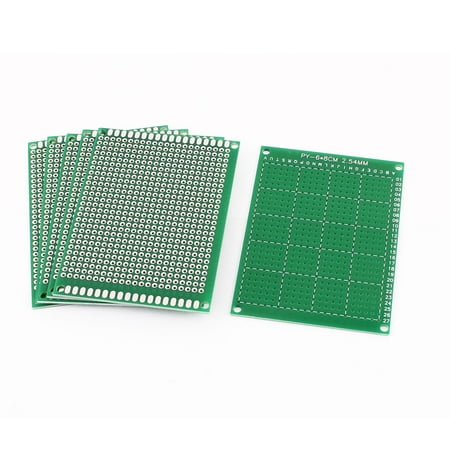 6Pcs 6cm x 8cm Electronic DIY Prototype Paper Single Side PCB Universal ...