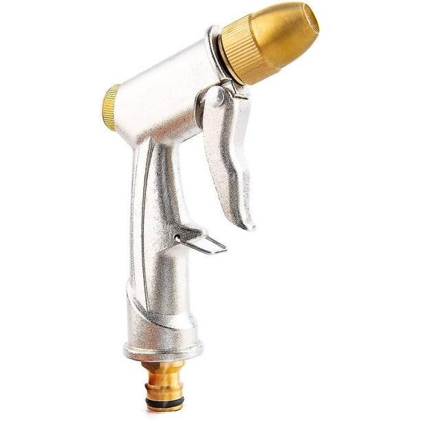 Garden Metal Hose Nozzle, High Pressure Handheld Water Nozzle Sprayer ...