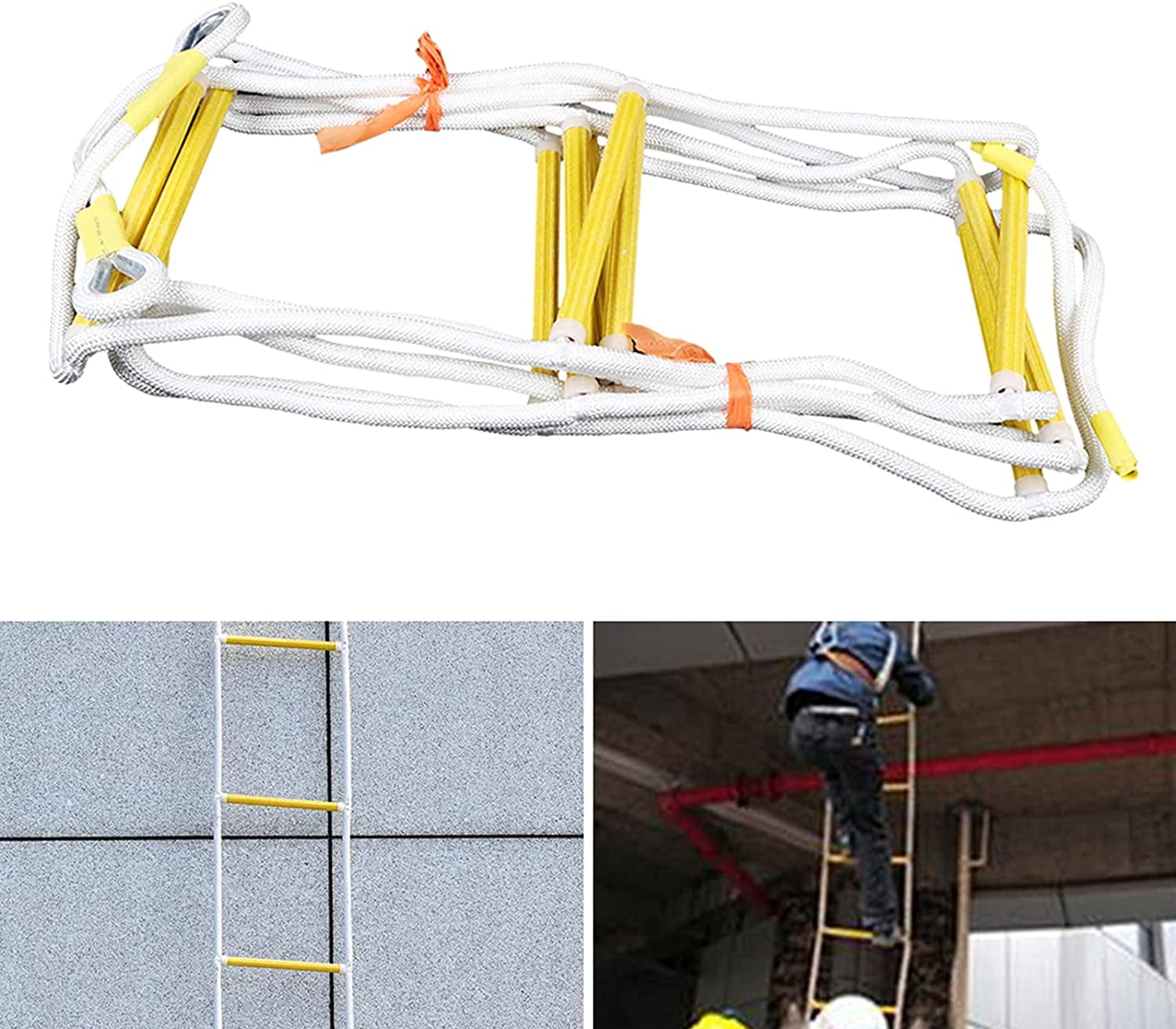 Buy Aohuada 16FT Emergency Fire Escape Ladder,Flame Resistant Safety ...