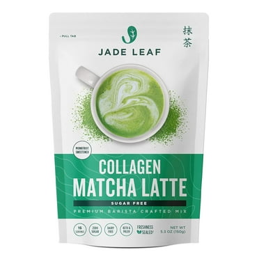 Jade Leaf Matcha Latte, Unsweetened Grass Fed Collagen and Organic ...