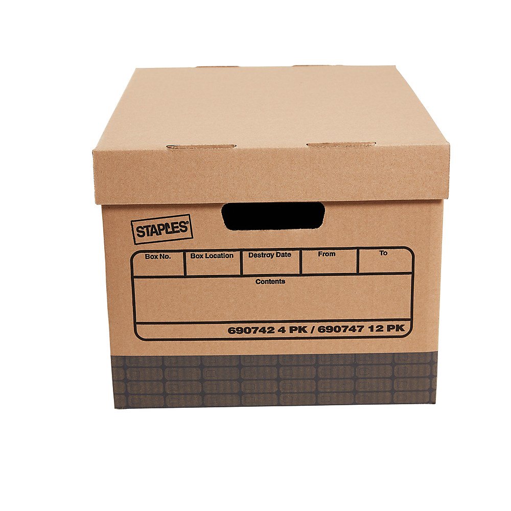 Staples Medium Duty 100% Recycled Storage Boxes Letter/Legal Size 12 ...