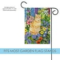Toland Home Garden Flower Cat Flower Cat Flag Double Sided 12x18 Inch ...