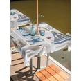 Blue Oceans Beach Table Cloth Rectangle Outdoor Tablecloth, Nautical ...