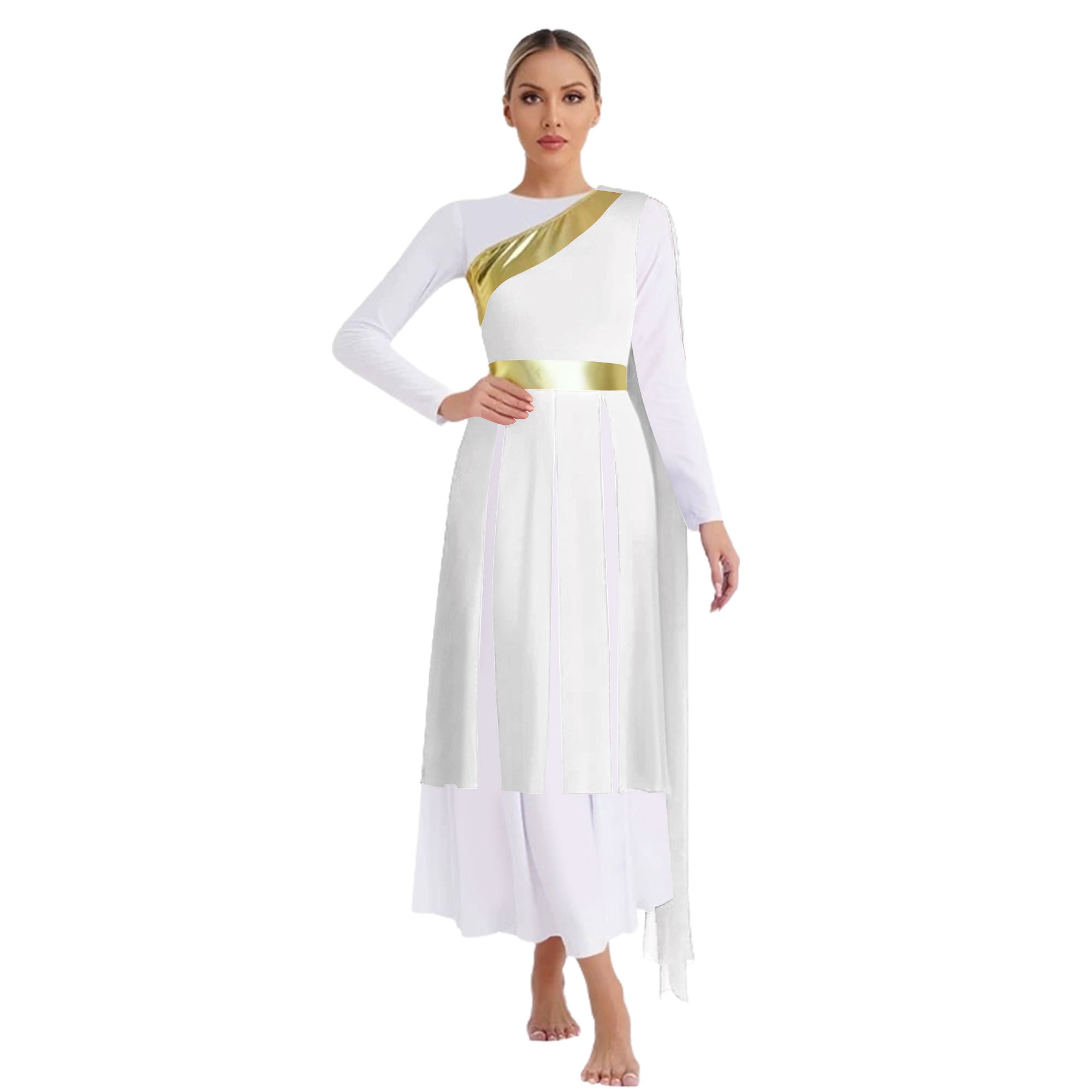 Click here for Inlzdz Womens Liturgical Praise Dance Tunic Dress... prices