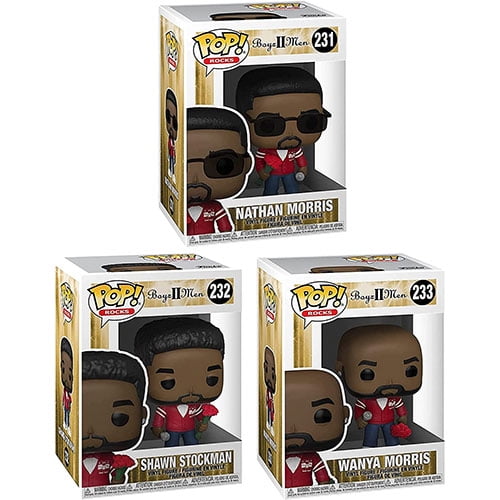 Funko POP! Rocks - Boyz II Men Vinyl Figures - SET OF 3 (Nathan, Shawn ...