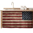 Cabinet Curtain 28''W x 51''L, American Flag Under Sink Curtain Drapes ...
