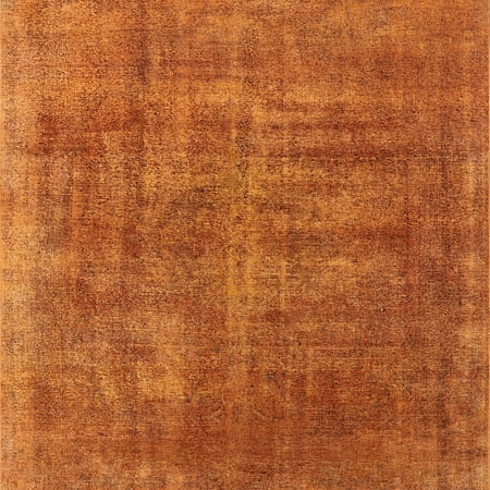 Ahgly Company Indoor Square Mid-Century Modern Neon Orange Oriental ...