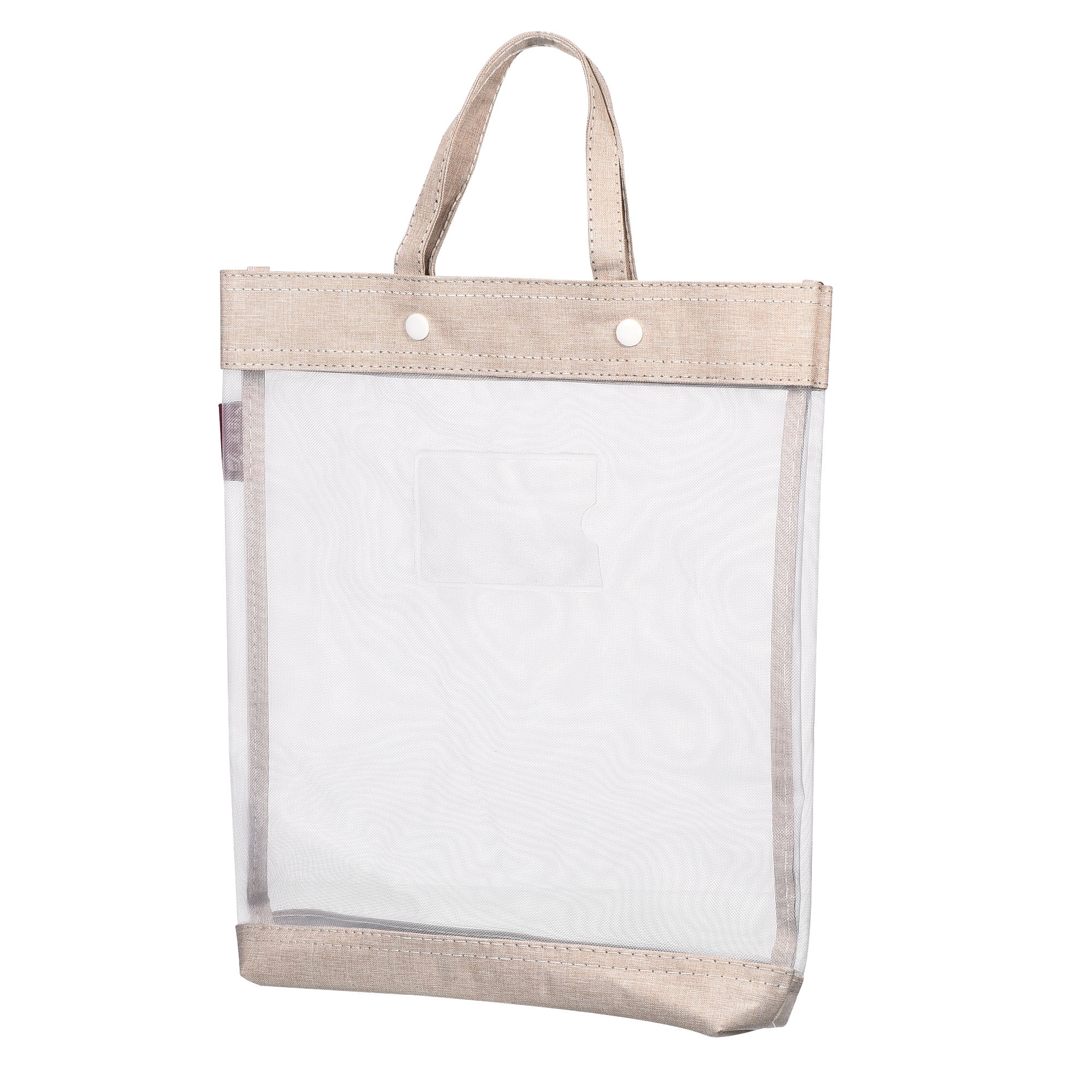 Uxcell Nylon Document Bag with Handle Mesh Files Tote Pouch, White ...