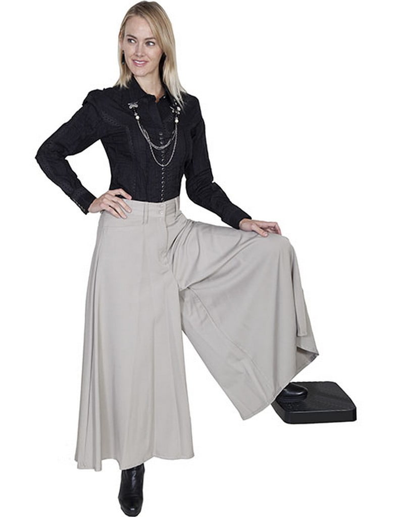 Scully Western Pants Womens Riding Split Skirt Zipper Pockets SL267002 ...
