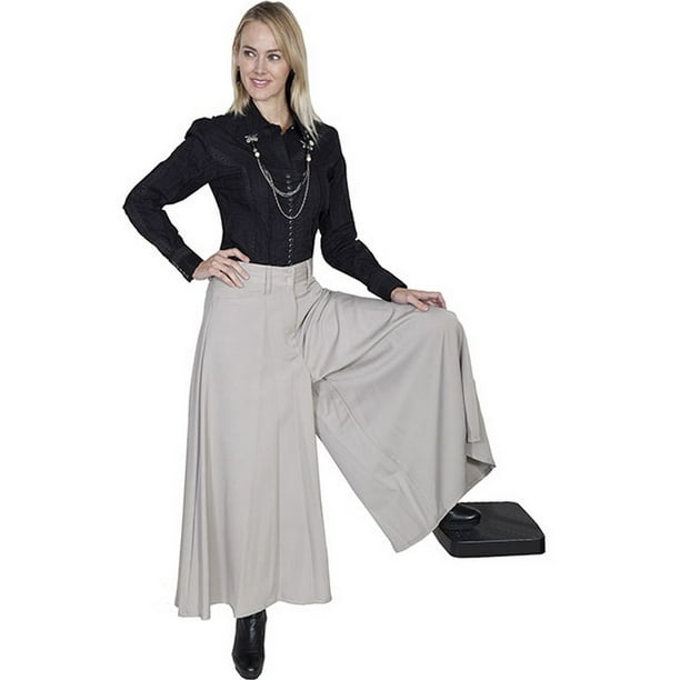 Scully Western Pants Womens Riding Split Skirt Zipper Pockets SL267002 ...
