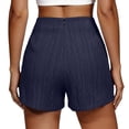 ATOYSOY Ribbed Textured Wrap Tied Side 2 In 1 Skort For Women Solid ...