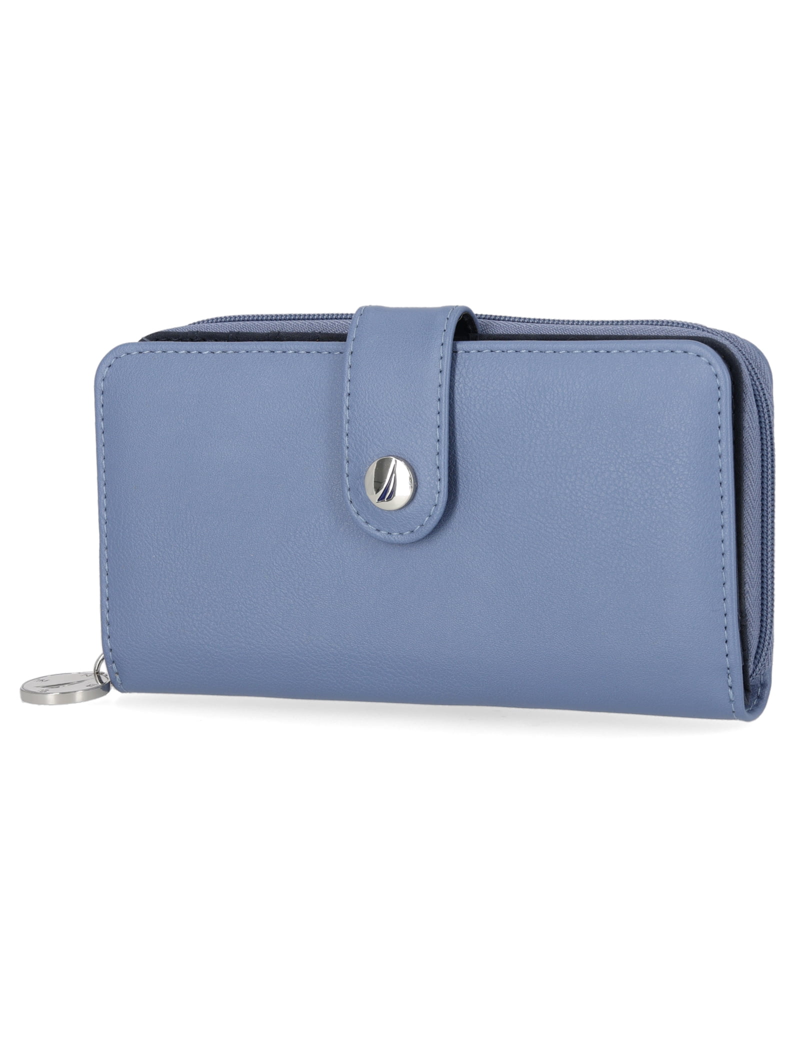 Nautica Be Shore Womens Wallet RFID Blocking Zip Around Clutch ...