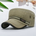 Shenmeida Men's Cotton Army Cap Cadet Hat Trucker Dad Hat Military Flat ...