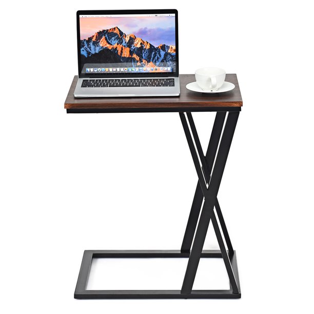 24" Side Snack Table Coffee End Table Laptop Desk Beside Bed - Walmart ...