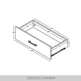 Castle Place Rustic 6 Drawer Wooden Dresser, Light Grey - Walmart.com