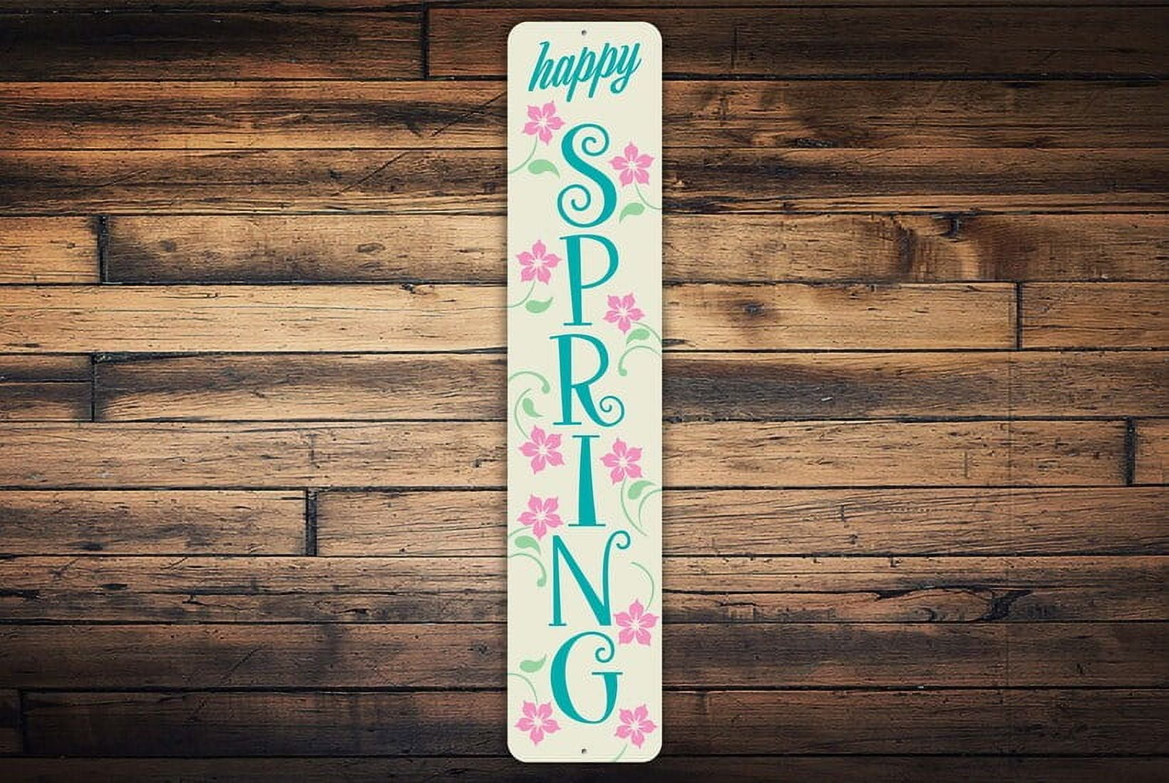 Letrero de feliz primavera, letrero de primavera para porche ...