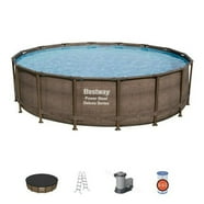 Coleman Power Steel 26' x 52" Deluxe Series Pool Set with Pump, Ladder ...