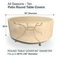 Budge Large Nutmeg Patio Outdoor Round Table Cover, All-Seasons ...