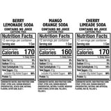 Sunkist Summer Variety Pack, 12oz, Berry Lemonade, Mango Orange, Cherry ...