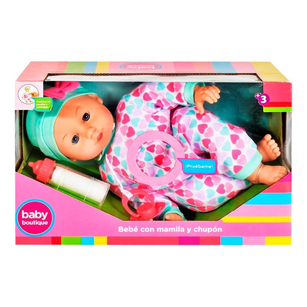 Muñeco Baby Boutique con Mamila y Chupón | Walmart en línea