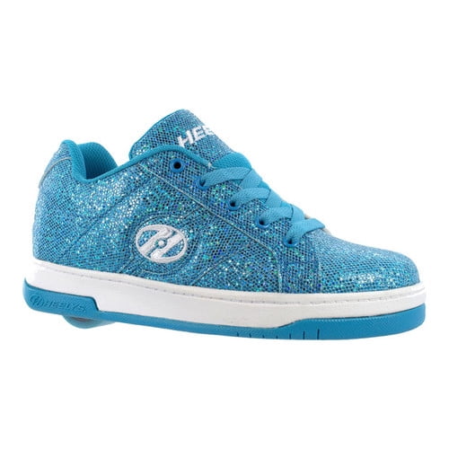 heelys split silver disco glitter ankle-high fashion sneaker - 5m ...