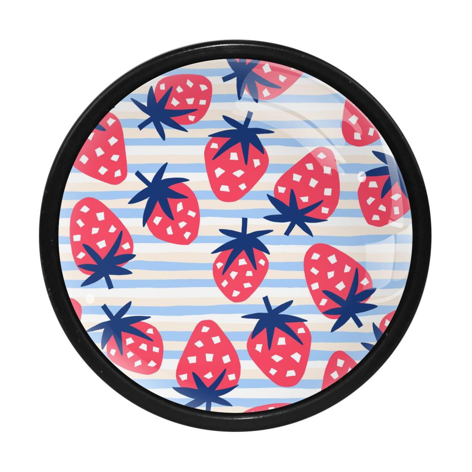 4 Pcs Strawberry Knobs for Kitchen Cabinet Cupboard Dresser Bookcase ...