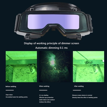megalia Automatic Dimming Welding Glasses Head Mounted Arc Welding Eyes ...