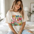 Be Kind to All Kinds Comfort Colors Shirt, Butterfly Floral Graphic Tee ...