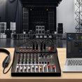 Audio Mixer 6 Channel Professional Mixer Console with 320 DSP Effects ...
