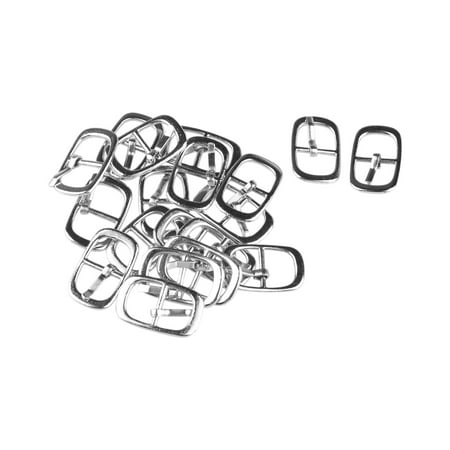 20 Pcs Rectangular Metallic Single Prong Pin Shoes Buckles | Walmart Canada