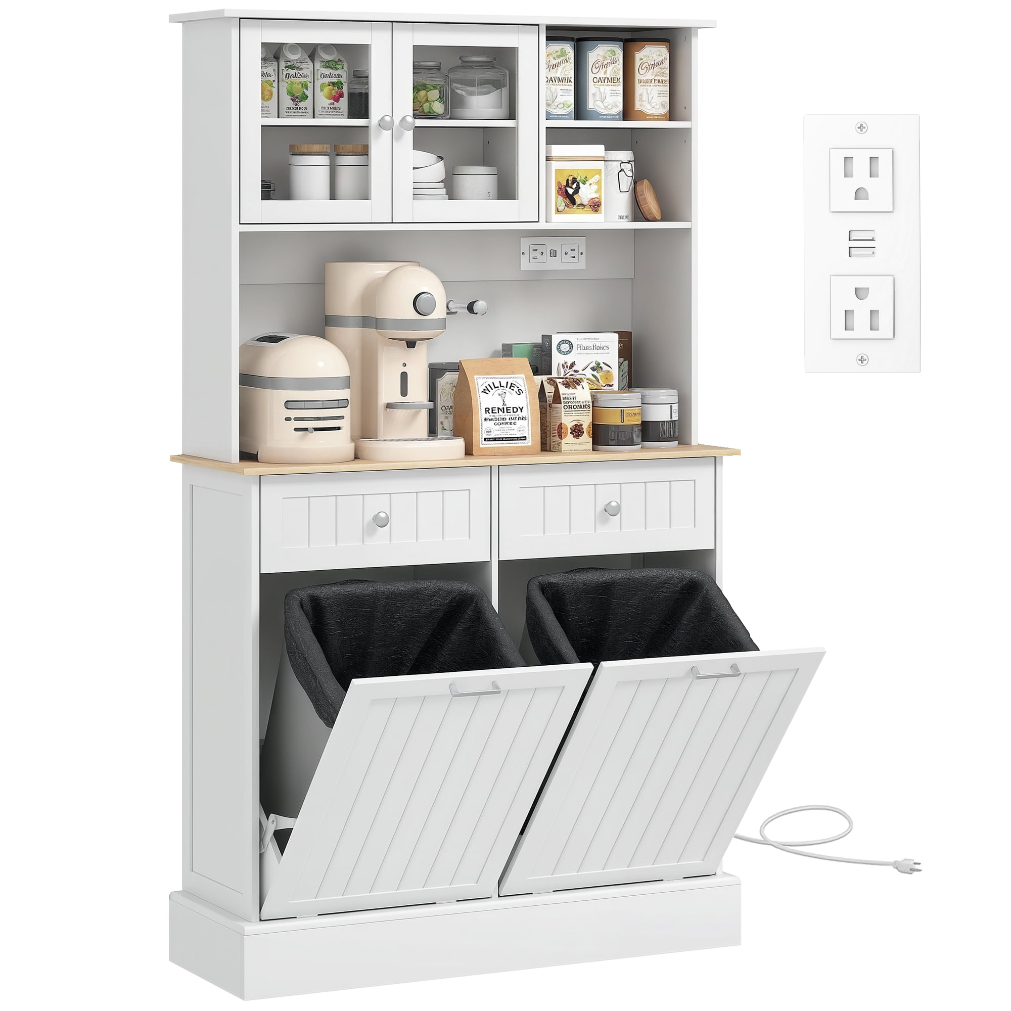 Click here for Homcom Kitchen Pantry Cabinet  Storage Cabinet W/... prices