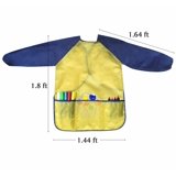 Coolmade Yellow, Pink and Blue Toddler and Child Art Smocks (2 Pack ...