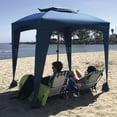EasyGo Cabana 6'x6' - Sun & Wind Shelter, Beach & Sports Cabana - Sand ...