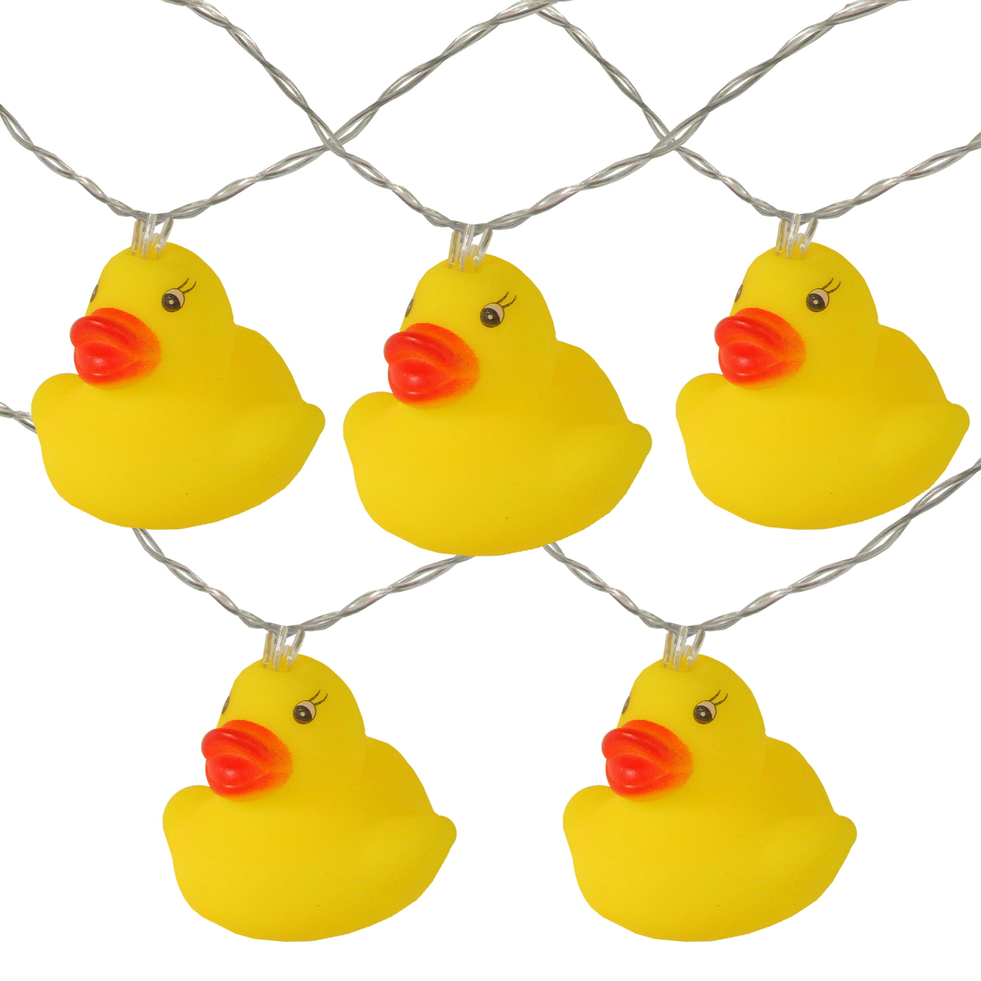 Northlight 10ct Battery Operated Ducky Summer LED String Lights Warm ...