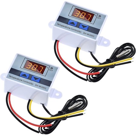 2 Pack Led Digital Temperature Control Module With Waterproof Probe ...