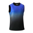 Big & Tall Sleeveless Tank Top Men Crew Neck Ombre Tie Dye with ...