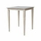 Solid Wood 30" x 30" Dining Table in Washed Gray Taupe - Walmart.com