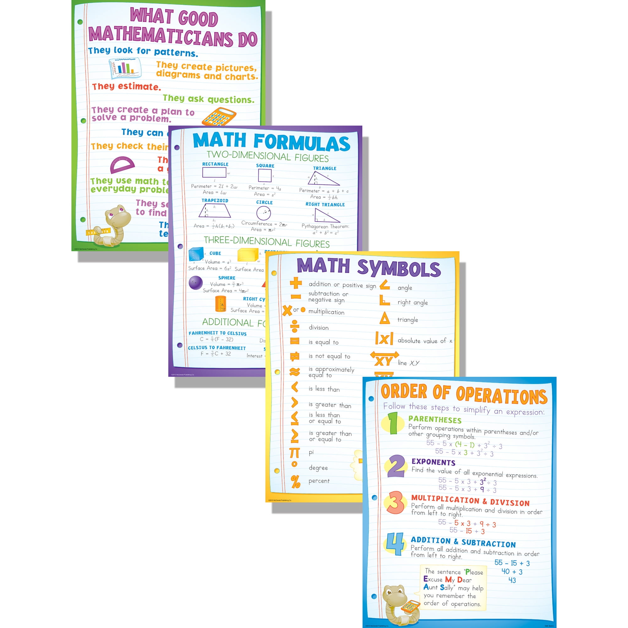 Mcdonalds Decorations McDonald Publishing Algebraic Expressions ...