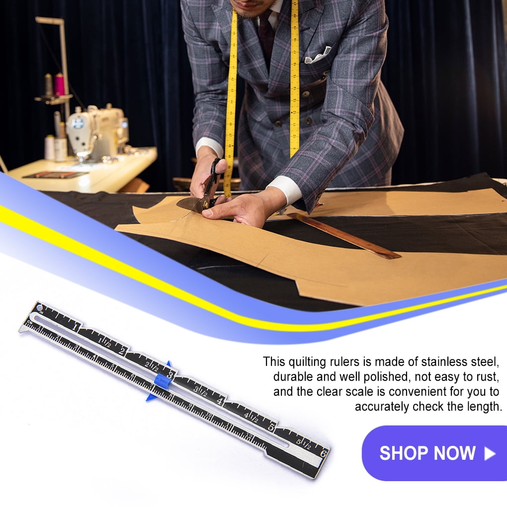Buy Seam Guide Ruler Manual DIY Accurate Measurement Polished Clear ...
