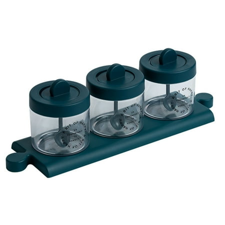 facefd Seasoning Box Plastic Kitchen Spice Jar Dust-proof Plastic ...