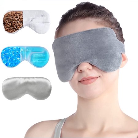 SUZH Eye Compress Moist Heat and Cold Therapy Sleep Eye Mask for Dry ...
