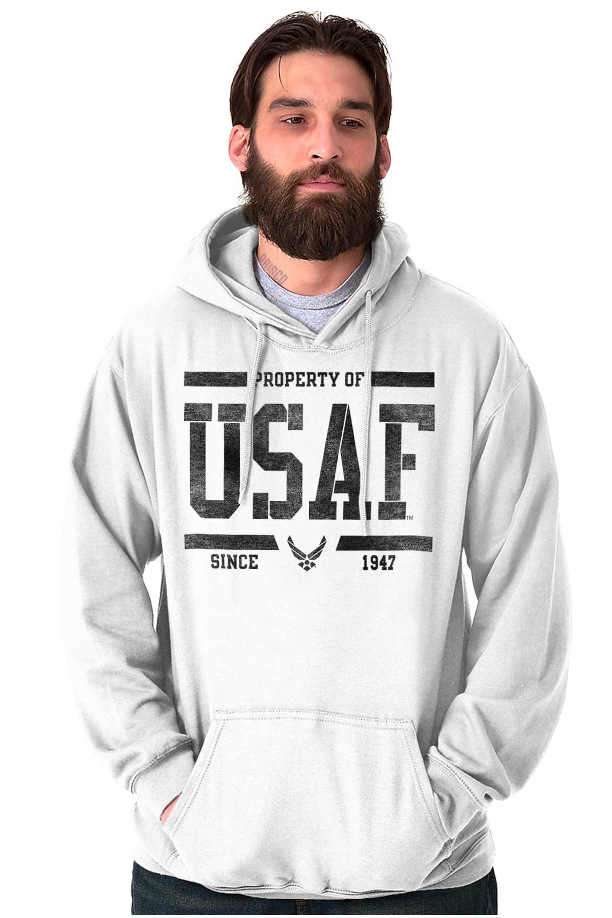 US Air Force Property of USAF Hoodie Sweatshirt Women Men Brisco Brands ...