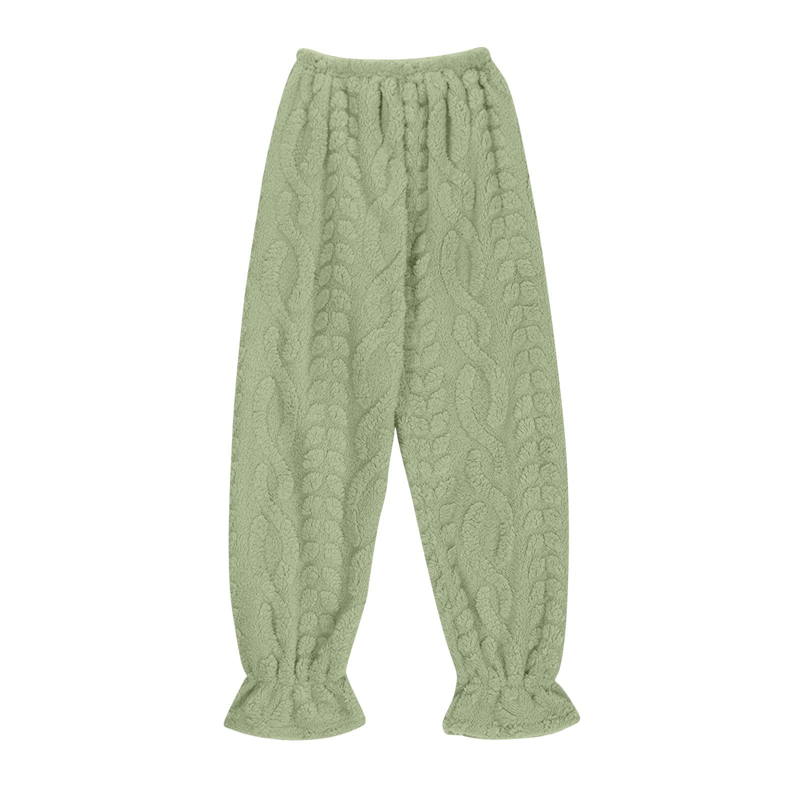 Click here for Posijego Fleece Pajama Pants Women Ruffle Elastic... prices