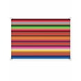 Abstract Sun Shade Sail 8'X10' Colorful Mexican Stripe Pattern Orange ...