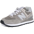 New Balance WL574EVG Women's Low Top Lace Up Suede Mesh Trainers In Grey Size 6 - Walmart.com
