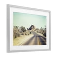 Road Trip Joshua Tree Park Gray Framed Print Under Glass, design by ...